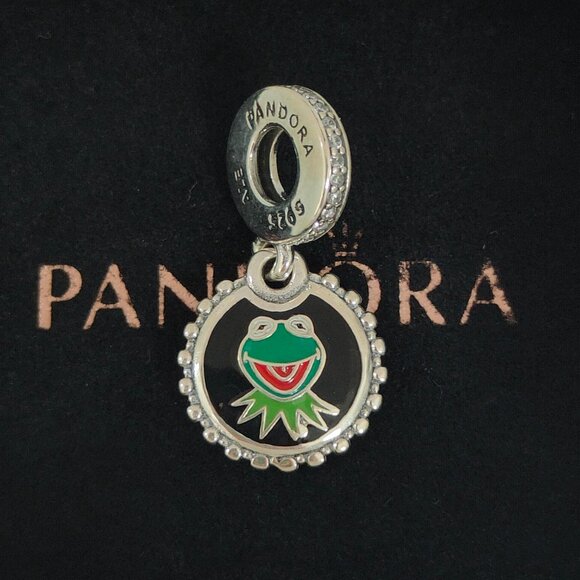Pandora | Jewelry | Pandora Muppets Kermit Dangle Charm S925 Silver ...